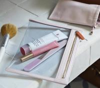 China OEM Makeup Cosmetic Bag Commodity Package Packing Soft Customized PVC Slider for sale