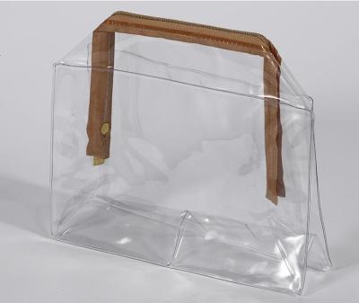 China Frosted Makeup Cosmetic Bag Cloth Packaging With Slider Zip-Lock for sale