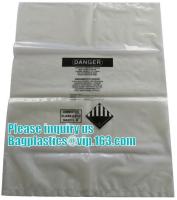 China PE Asbestos Autoclavable Biohazard Bags Film Rubble Sack Jumbo Pallet Covers for sale