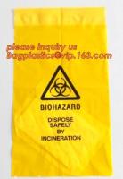 China Shield Autoclavable Biohazard Bags , Biohazard Waste Bags With Pocket Medical Specimen for sale