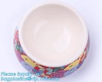 China Portable Eco Friendly Dog Products Food Water Bowl Ceramic Drink Dispenser Feeder for sale