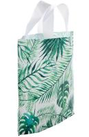 China Hotsale high quality heat seal custom plastic bag Full color printing Die cut handle plastic shopping bag bagplastics pa for sale
