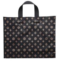 China 100% Biodegradable PE Die Cut Patch Handle Color Printed Custom Plastic Shopping Bags Personalized,promotional recycle g for sale