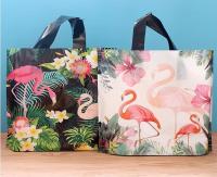 China Manufacturer Custom Logo Printing soft loop handle plastic bag,promotional 100% biodegradable custom printed soft loop h for sale