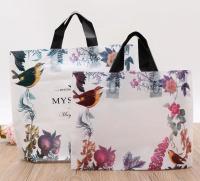 China Custom logo HDPE / LDPE patch handle die cut plastic shopping bag for carrying bread,Die Cut Handle Shopping Bag bagease for sale