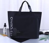 China Custom print ldpe hdpe die cut handle carry poly apparel plastic merchandise gift packaging polythene shopping bag with for sale