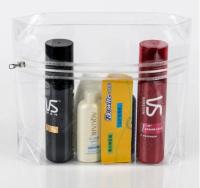 China PVC Makeup Cosmetic Bag , Clear Makeup Bag For Packaging Clothing for sale