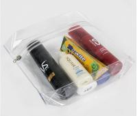China PVC Makeup Cosmetic Bag , Clear Makeup Bag For Packaging Clothing for sale