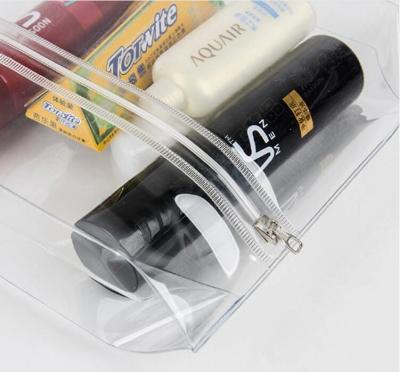 China PVC Makeup Cosmetic Bag , Clear Makeup Bag For Packaging Clothing for sale
