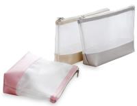 China Beach Makeup Cosmetic Bag Vinyl Transparent Clear PVC Zipper Tote Design for sale