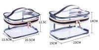 China PVC Mini Plastic Cosmetic Bags , Cosmetic Tote Bags Printed Promotional for sale