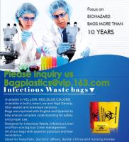 China Waterproof Autoclavable Biohazard Bags Document Pouch Industrial Waste Biodegradable for sale