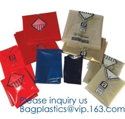 China Yellow Autoclavable Biohazard Bags Hazardous Waste Asbestos Garbage Large Storage for sale