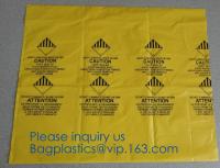 China Disposable Autoclavable Biohazard Bags , Poly Black Garbage Bag Asbestos Removal for sale