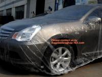 China Reusable Plastic Car Seat Covers / Steering Wheel Cover Foil Disposable Carpet for sale