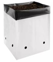 China Gallon Plastic Nursery Grow Bag Growing Seedling Ginger Potato Planting Pots Home Garden for sale