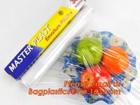 China PE Cling Film Heavy Duty Zipper Bags LDPE Wrap / Fresh Wrap Vent Hole for sale