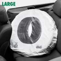 China spare car tire plastic storage tote bags tyre packaging custom size disposable gusset for sale