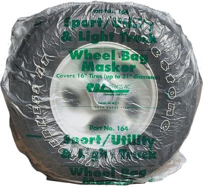 China spare car tire plastic storage tote bags tyre packaging custom size disposable gusset for sale