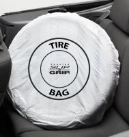 China spare car tire plastic storage tote bags tyre packaging custom size disposable gusset for sale
