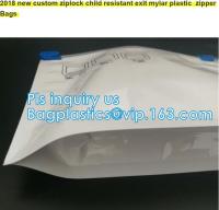 China Smell Proof 7 Mil White Mylar Bags, Recycle Smell Proof Zipper Aluminum Foil Bag/Laminated Aluminum Foil Bag/Food Grade for sale
