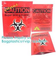 China Medical Herbal Incese Pack Zipper Pouch BAGS, herbal incense packing bags, medicine kraft pouch for sale