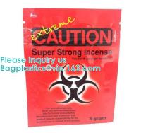 China Medical Herbal Incese Pack Zipper Pouch BAGS, herbal incense packing bags, medicine kraft pouch for sale