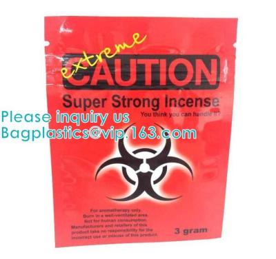 China Medical Herbal Incese Pack Zipper Pouch BAGS, herbal incense packing bags, medicine kraft pouch for sale