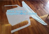 China CE FDA factory waterproof isolation gown disposable pe/cpe surgical blue plastic isolation gown Gowns with Elastic Cuff for sale