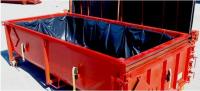 China extra lagrge woven PE drawstring dumpster container 20 yard drawstring black dumpster container liners for bagplastics for sale