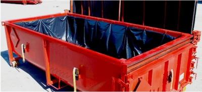 China extra lagrge woven PE drawstring dumpster container 20 yard drawstring black dumpster container liners for bagplastics for sale