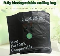 China Biodegradable Mailing Bag Compost Courier Bag PLA+PBAT Vegetable Starch Postal Packaging Bag Clothing Express Bag Logo for sale