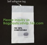 China Biodegradable Bolsas 100% PLA Biodegradable Cornstarch Bags Compostable Garment Packaging With Self Adhesive Seal for sale