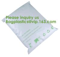 China Corn starch Eco Bio Plant based PLA+PBAT Mailing Bag Waterproof Clothing Pouch Compostable Self-Seal Eco Express Bag for sale