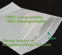 China Compostable Large GALLON Zip Bag, Resealable Extra Strength Biodegradable Bags, Made From Plant Materials for sale