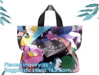China Retail Shopping Bags For Goodie Bags, Party, Stores, Boutique, Clothes, Reusable Plastic Bags With Soft Loop Handle for sale