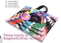 China Retail Shopping Bags For Goodie Bags, Party, Stores, Boutique, Clothes, Reusable Plastic Bags With Soft Loop Handle for sale
