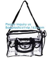 China Adjustable Shoulder Strap and Zippered Top, Stadium Security Travel & Gym Clear Bag, Perfect for Work, School for sale
