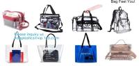 China Adjustable Shoulder Strap and Zippered Top, Stadium Security Travel & Gym Clear Bag, Perfect for Work, School for sale
