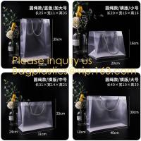 China Recyclable Reusable Recycled Biodegradable Grocery Shopping Carry Bags Thick PP Hard Plastic Shopping Bags Jewelry Pack for sale