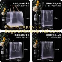 China Recyclable Reusable Recycled Biodegradable Grocery Shopping Carry Bags Thick PP Hard Plastic Shopping Bags Jewelry Pack for sale