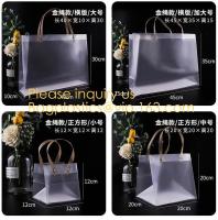 China Recyclable Reusable Recycled Biodegradable Grocery Shopping Carry Bags Thick PP Hard Plastic Shopping Bags Jewelry Pack for sale