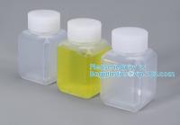 China Wide-Mouth Chemical Dry Powder Bottle Reagent Bottle Square Chemical Plastic Bottles Jar With Lids Small Biochemistry for sale