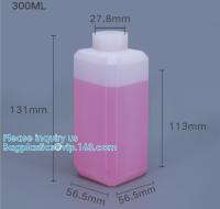 China 60ml To 1000ml Hdpe Bottle Square Plastic Jar Gem Spice Cookies Powder Cosmetic Cream Honey Water Square Hdpe Small Jar for sale