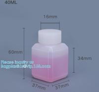 China 60ml To 1000ml Hdpe Bottle Square Plastic Jar Gem Spice Cookies Powder Cosmetic Cream Honey Water Square Hdpe Small Jar for sale