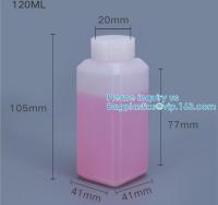 China 60ml To 1000ml Hdpe Bottle Square Plastic Jar Gem Spice Cookies Powder Cosmetic Cream Honey Water Square Hdpe Small Jar for sale