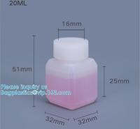 China 60ml To 1000ml Hdpe Bottle Square Plastic Jar Gem Spice Cookies Powder Cosmetic Cream Honey Water Square Hdpe Small Jar for sale
