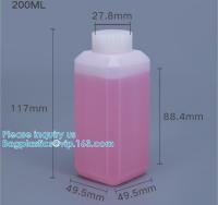 China 60ml To 1000ml Hdpe Bottle Square Plastic Jar Gem Spice Cookies Powder Cosmetic Cream Honey Water Square Hdpe Small Jar for sale