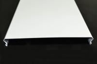China White Powder Coating C300 Suspended Aluminum Strip Ceiling Metal Aluminium Panel Cut Edge for sale