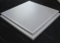 China T 15 Matched 595x595mm Aluminum or Steel  Lay in Ceiling Tiles Perforated or Plain White for sale